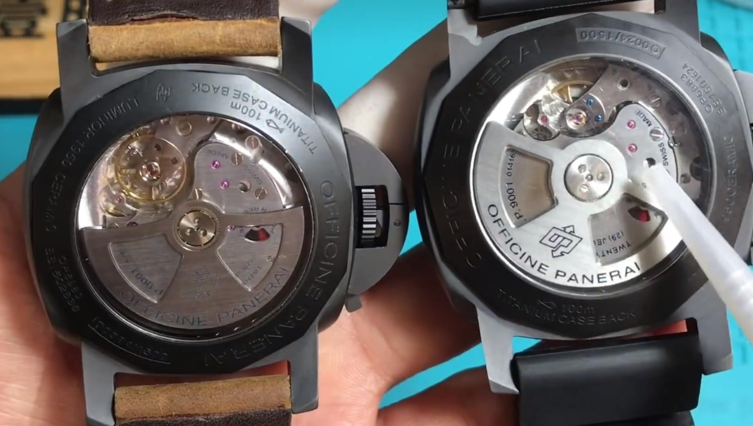 VS厂沛纳海p9000开模机芯对比市面常见p9000甲板机芯哪个好_RWB自動表社